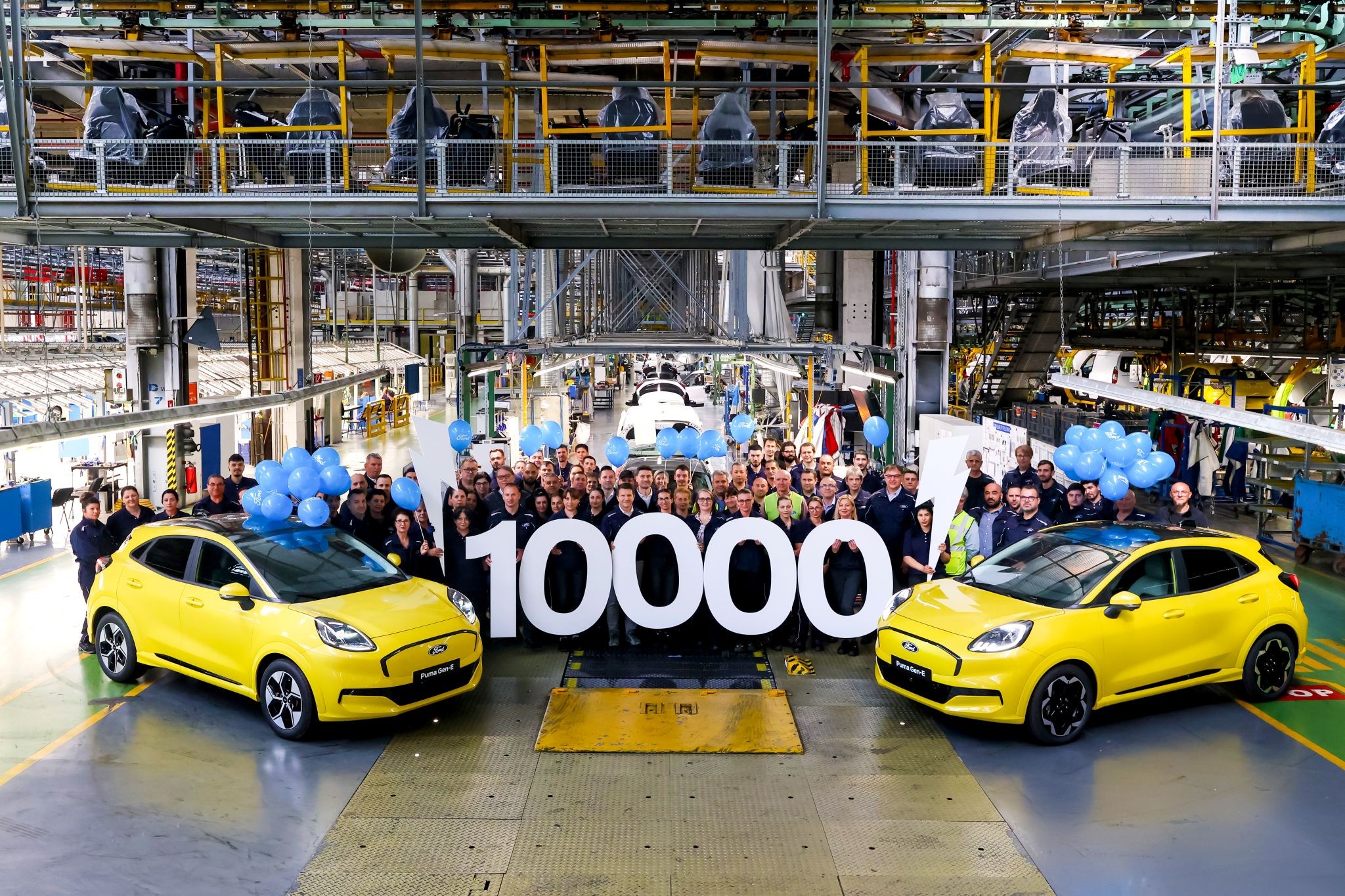Uzina Ford din Craiova a produs 10.000 de mașini electrice Puma Gen-E ...